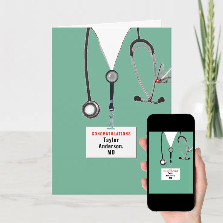 Doctor Medical School Graduation Card | Zazzle