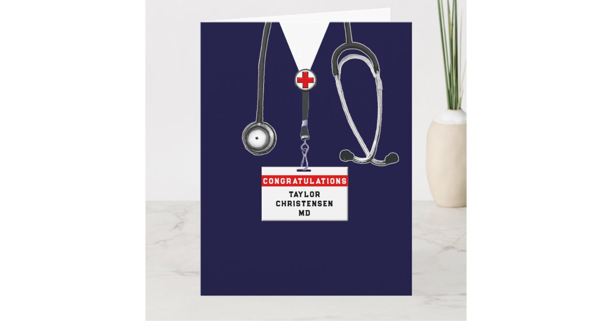 Doctor Medical School Graduation Card | Zazzle