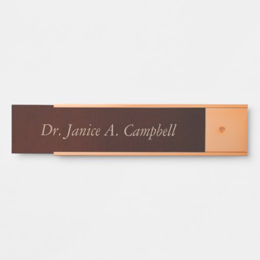 Doctor name door sign | Zazzle