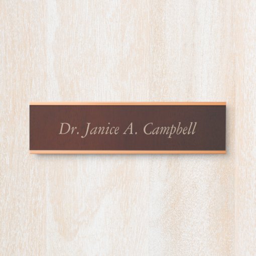 Doctor name door sign | Zazzle