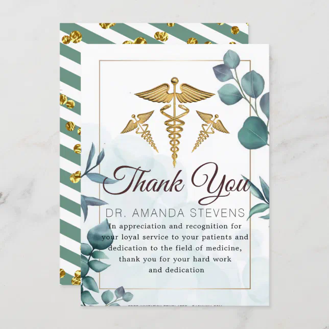 Doctor | Nurse Thank You Card | Zazzle