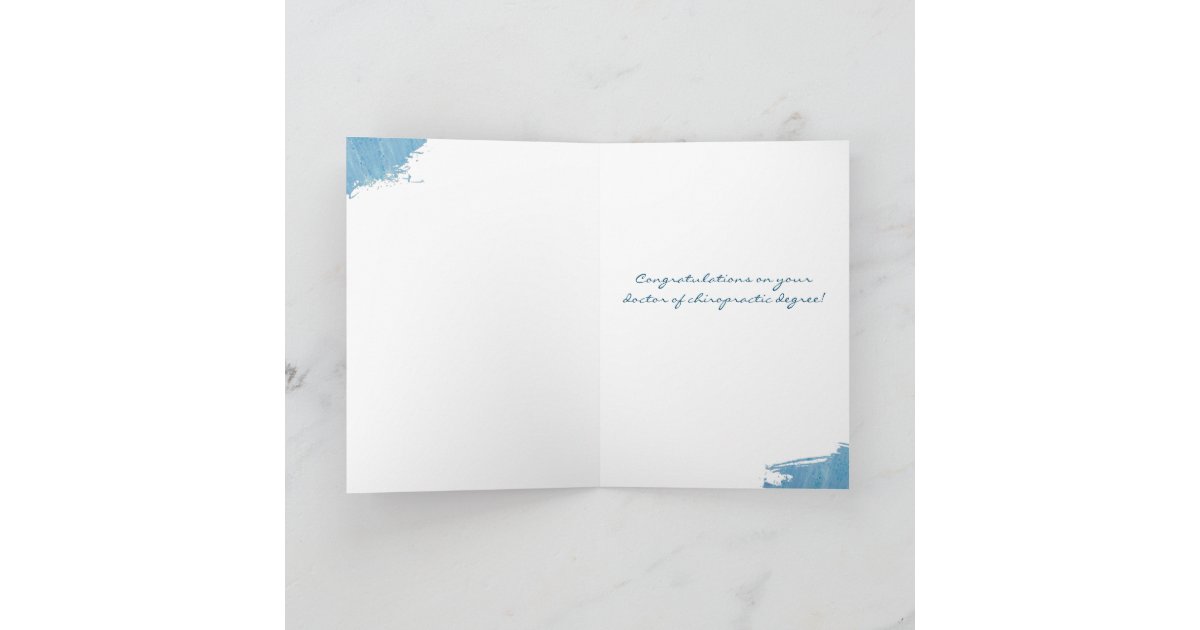Doctor of Chiropractic Graduation Card, DC grad, Card | Zazzle