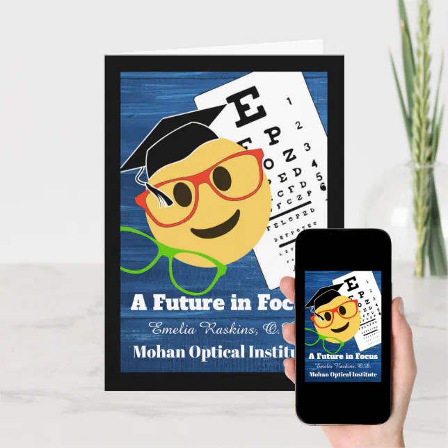 Doctor of Optometry Graduation Congratulations Card | Zazzle
