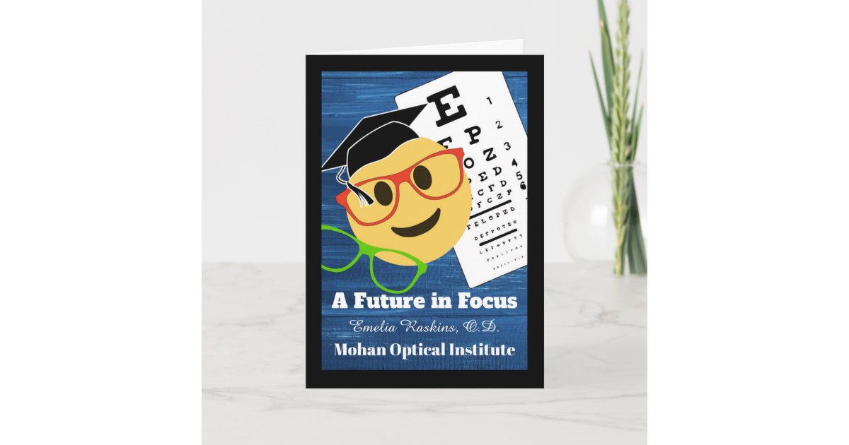 Doctor of Optometry Graduation Congratulations Card | Zazzle