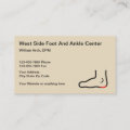 Doctor Of Podiatry Office Business Card | Zazzle