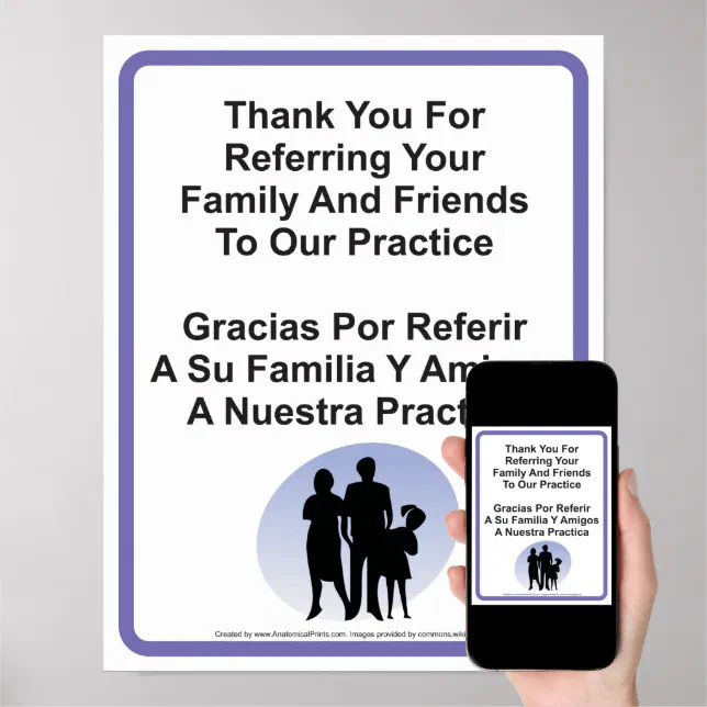 Doctor Office Patient Referral Wall Sign | Zazzle