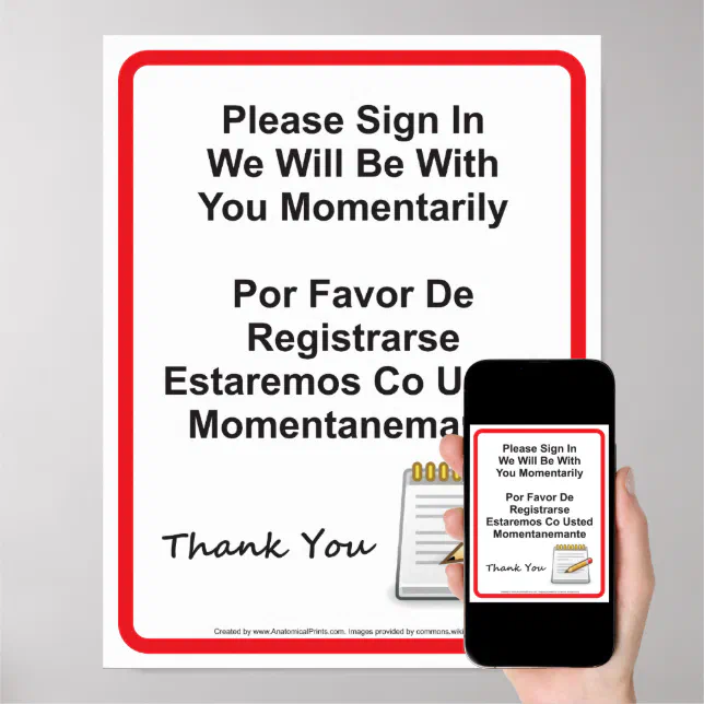 Doctor Office Patient Sign In Wall Sign | Zazzle