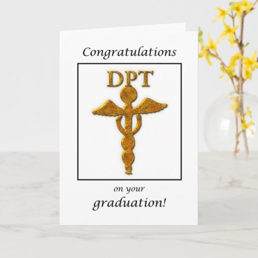 Doctor Physical Therapy Graduation Congratulations Card | Zazzle