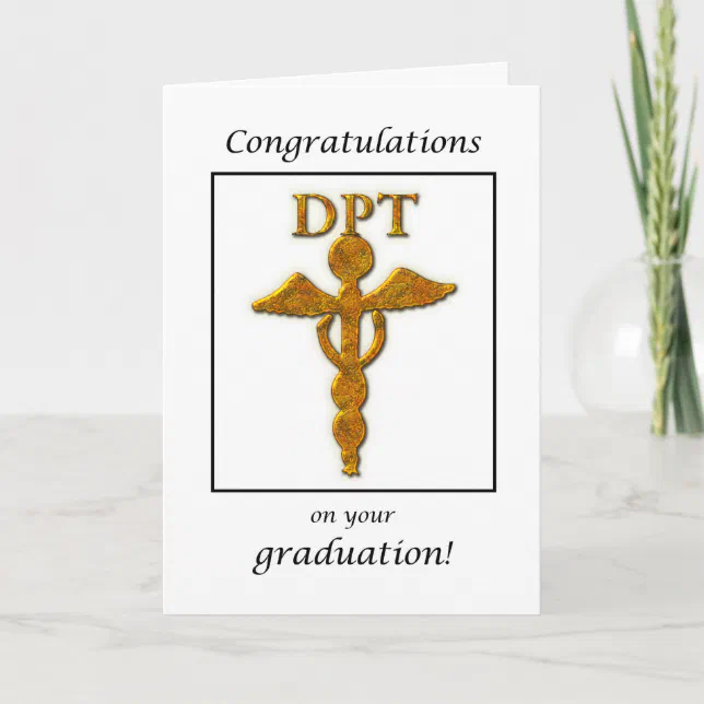 Doctor Physical Therapy Graduation Congratulations Card | Zazzle
