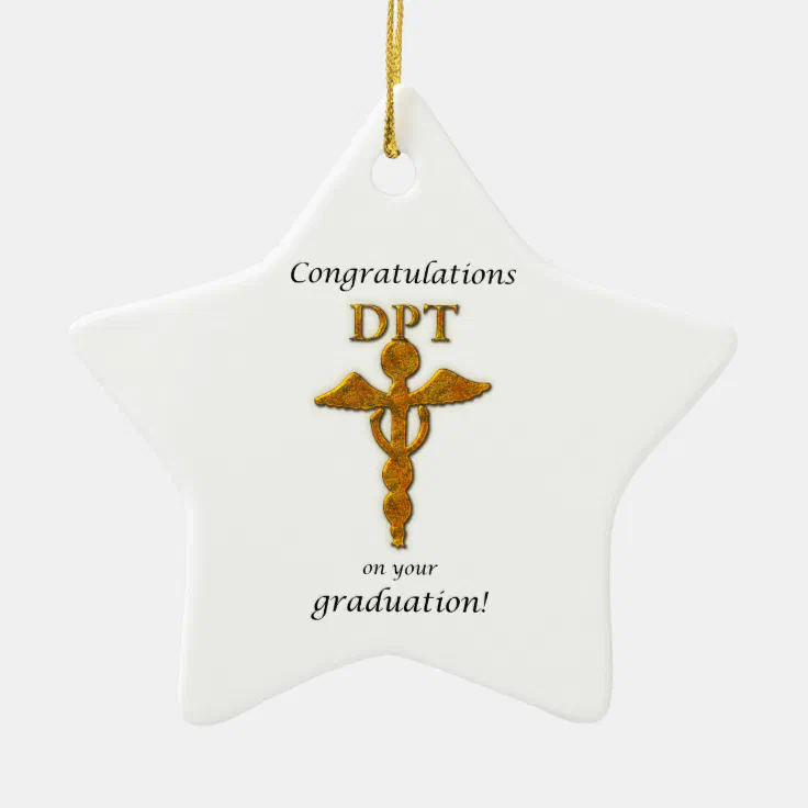 Doctor Physical Therapy Graduation Congratulations Ceramic Ornament ...
