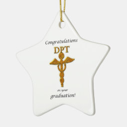 Doctor Physical Therapy Graduation Congratulations Ceramic Ornament ...