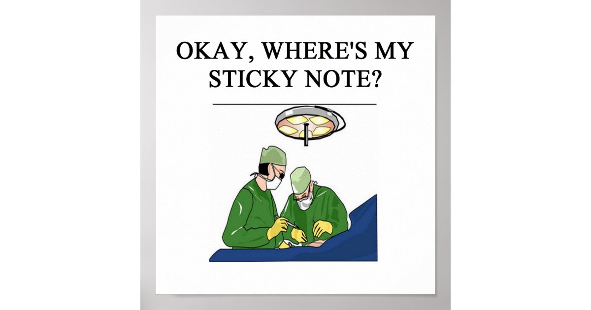doctor physician surgeon humor poster | Zazzle