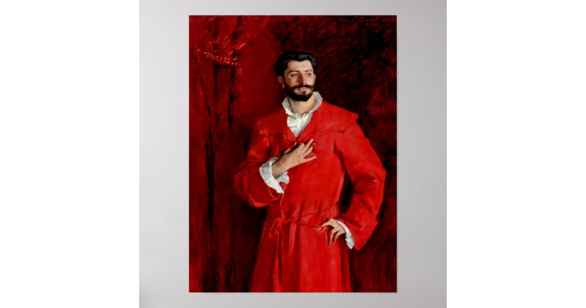 Doctor Pozzi at Home by John Singer Sargent Poster | Zazzle