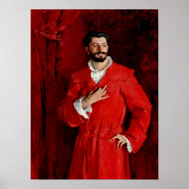 Doctor Pozzi at Home by John Singer Sargent Poster | Zazzle