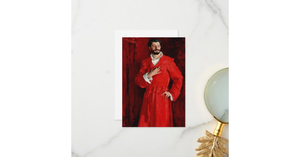 Doctor Pozzi at Home by John Singer Sargent Thank You Card | Zazzle