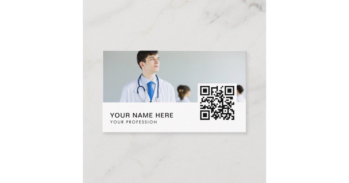 Doctor Qr Code Business Card Zazzle 