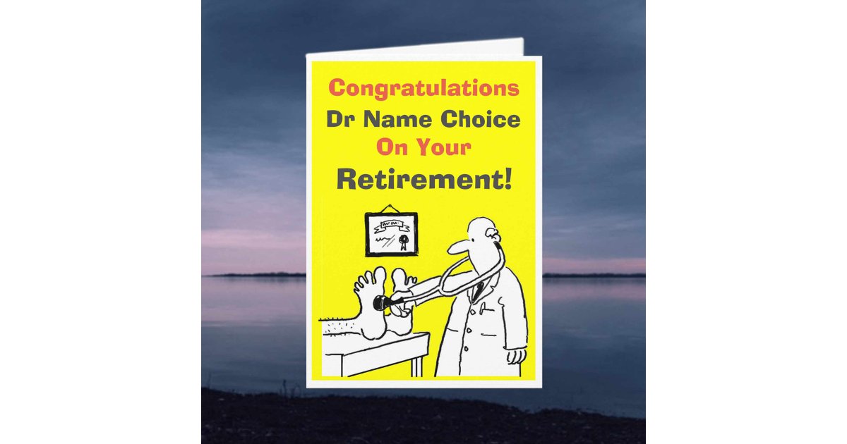 Doctor Retirement Card | Zazzle