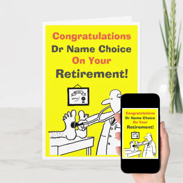 Doctor Retirement Card | Zazzle
