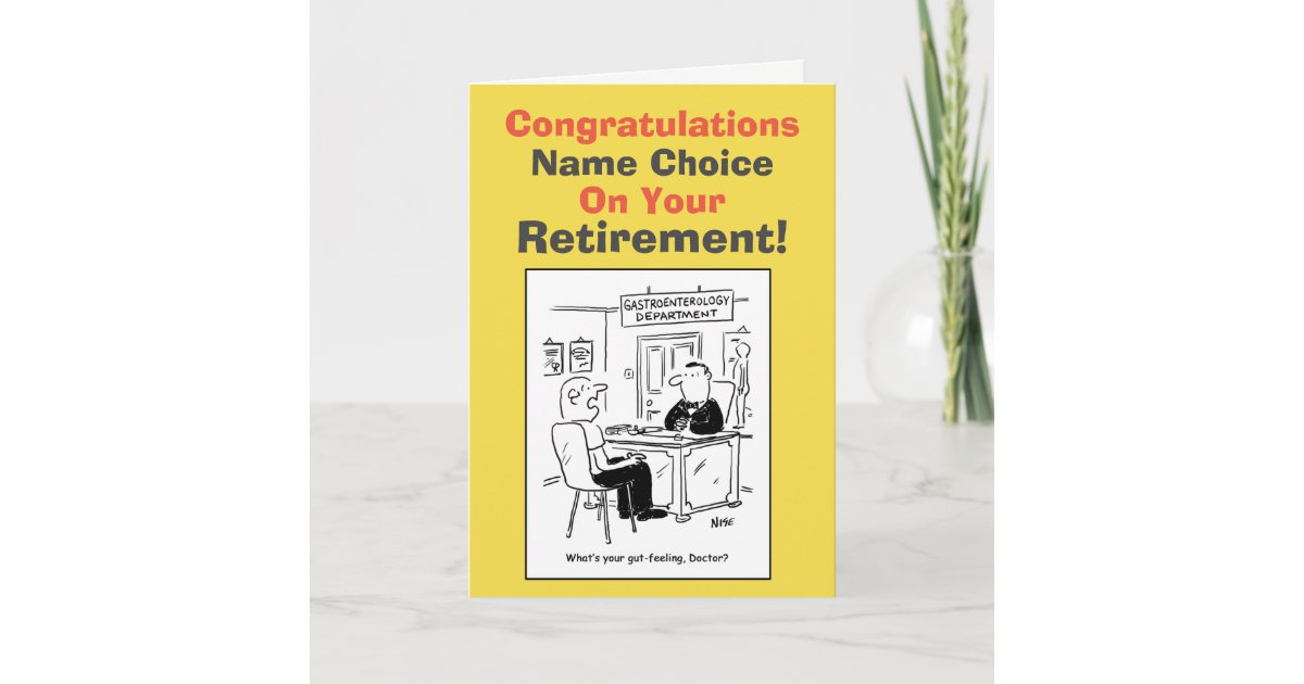Doctor Retirement Card | Zazzle.com