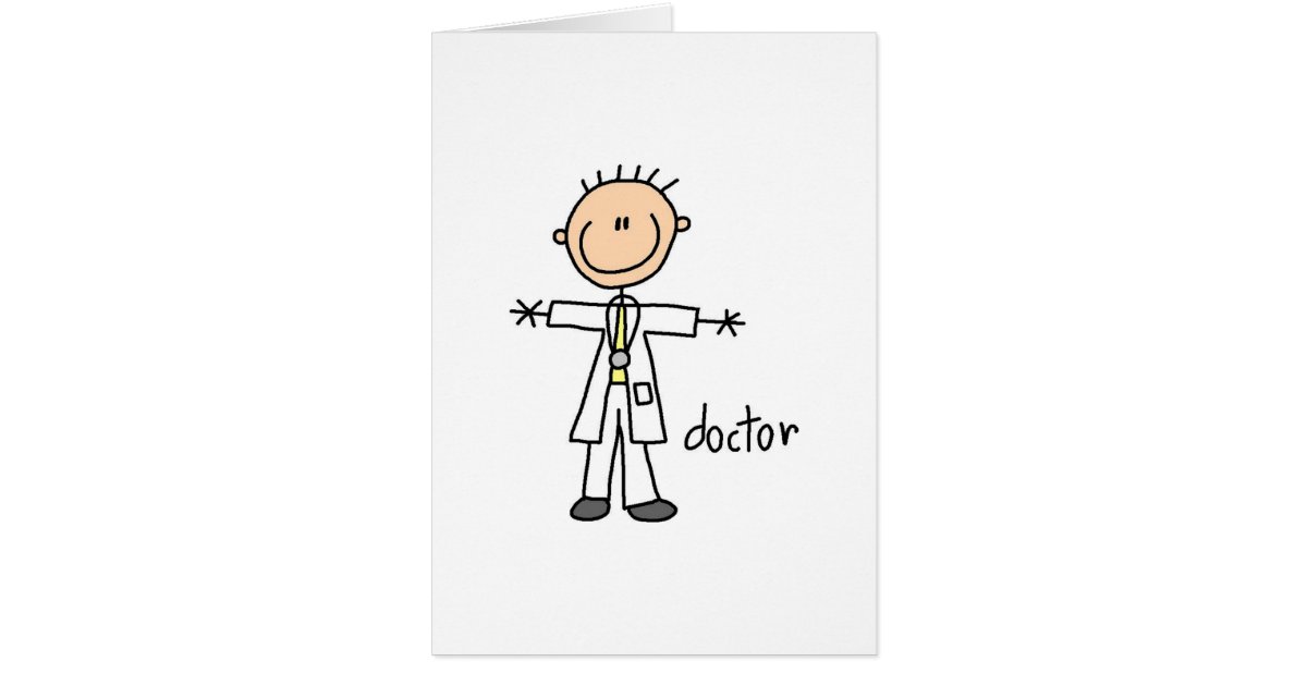 Doctor Stick Figure Card | Zazzle