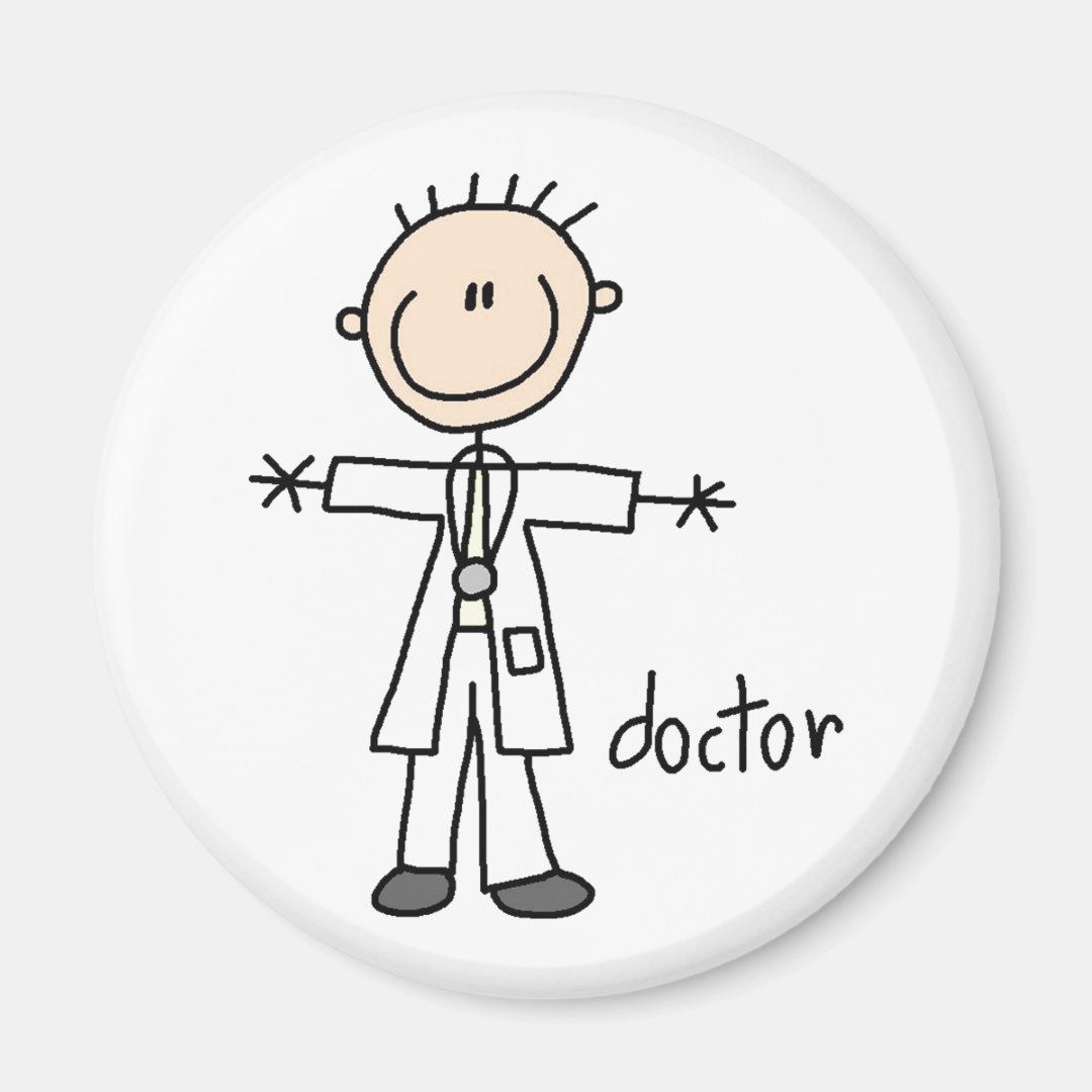 Doctor Stick Figure Magnet | Zazzle