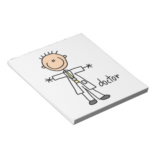 Doctor Stick Figure Notepad | Zazzle