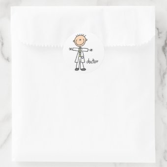 Doctor Stick Figure Sticker | Zazzle