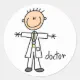 Doctor Stick Figure Sticker | Zazzle