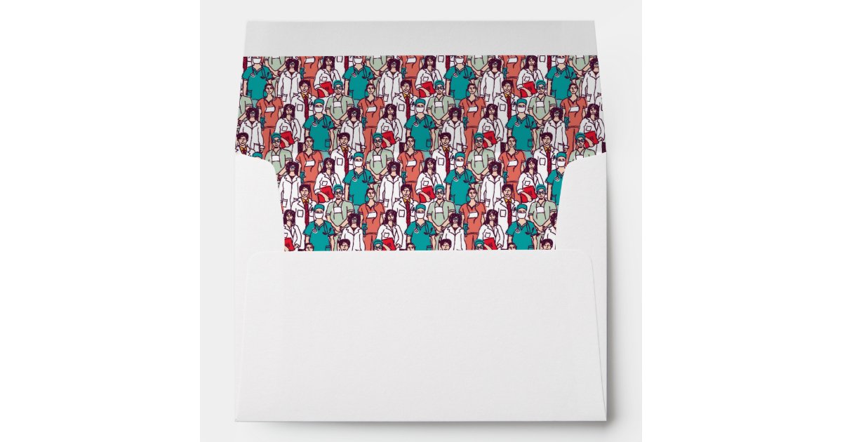 Doctor & Surgeon Pattern Envelope | Zazzle