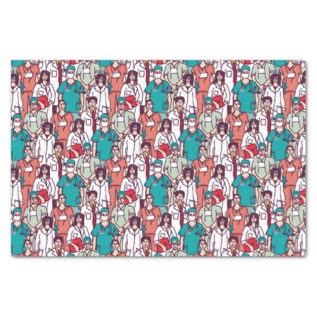 Doctor & Surgeon Pattern Fabric | Zazzle