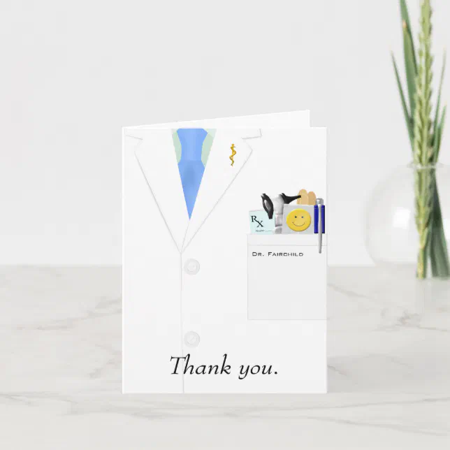 Doctor Thank You Card | Zazzle