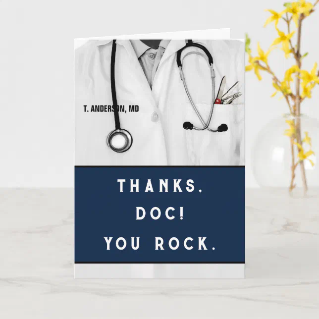 Doctor Thank You Card | Zazzle