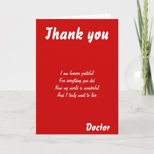 Doctor thank you cards | Zazzle.com