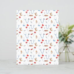 Doctor themed scrapbook patterned paper | Zazzle