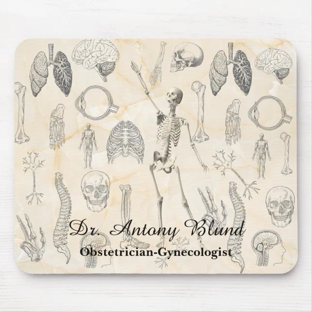 Doctor Vintage Human Anatomy Mouse Pad | Zazzle