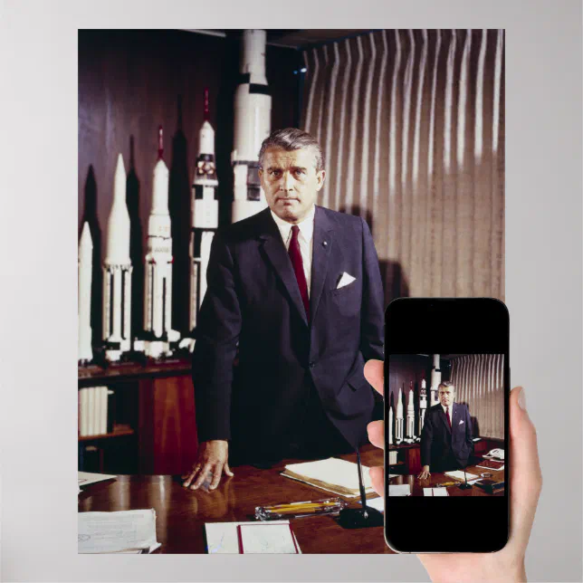 Doctor Wernher von Braun Father of Rocket Science Poster | Zazzle