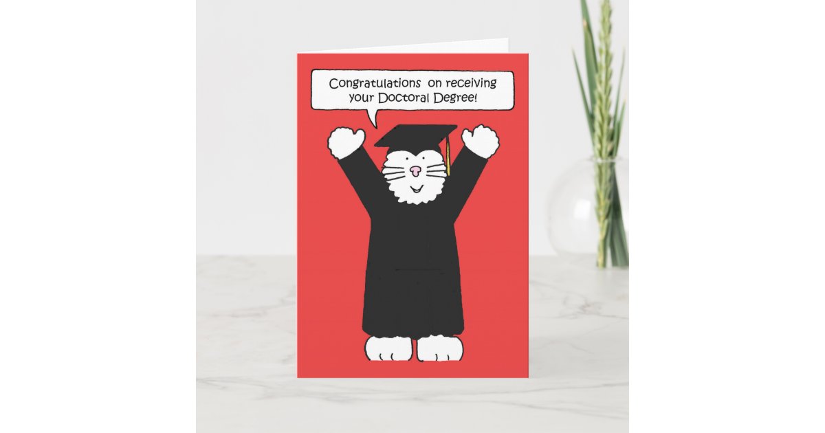 Doctoral Degree Congratulations Card | Zazzle.com