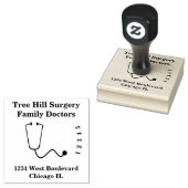 Doctors and medical practice rubber stamp | Zazzle