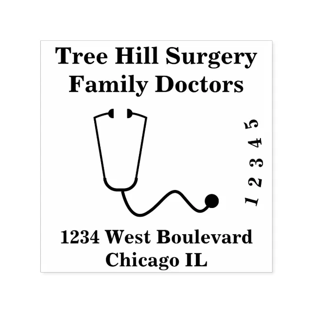 Doctors and medical practice self-inking stamp | Zazzle