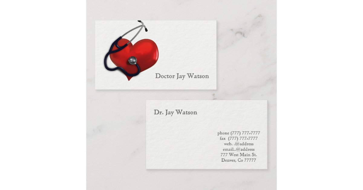 Doctors Business Card | Zazzle
