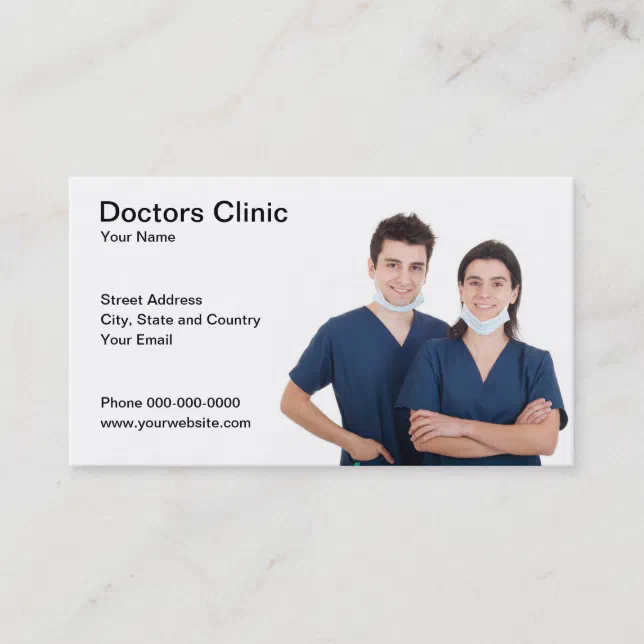 Doctors Business Card | Zazzle