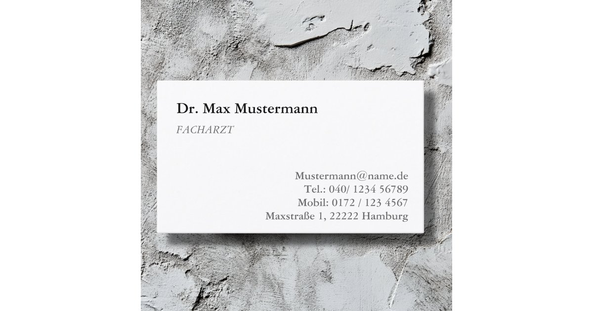 doctor's business card | Zazzle