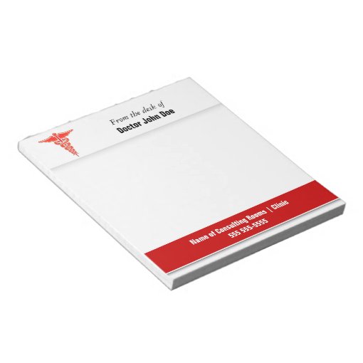Doctors nurses prescription hospital | Personalize Notepad | Zazzle