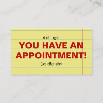 Doctor's Office Scheduled Appointment Reminder | Zazzle