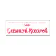 "Document Received" Rubber Stamp | Zazzle