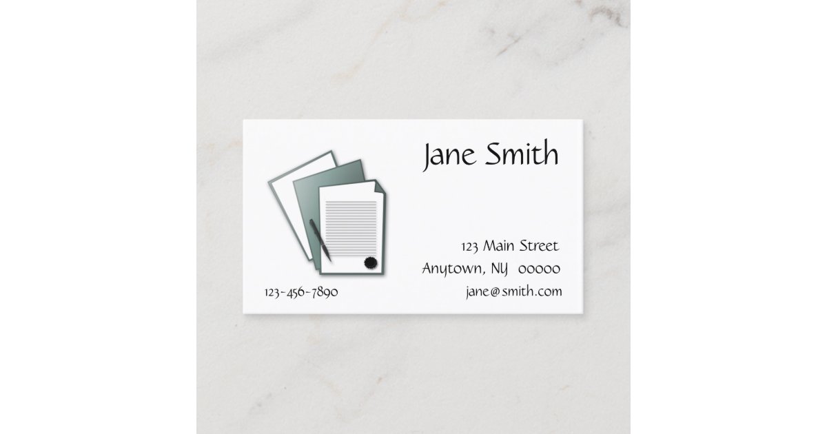Documents Business Card | Zazzle