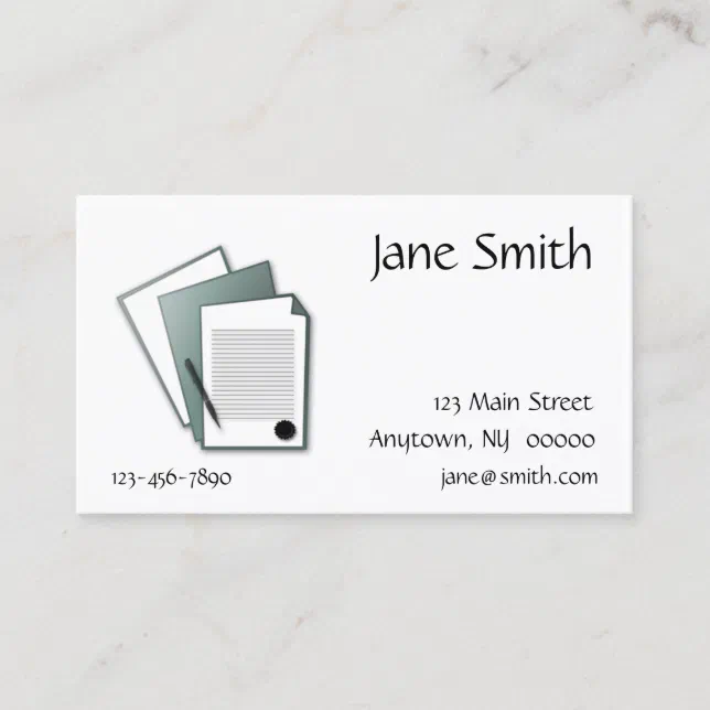 Documents Business Card | Zazzle