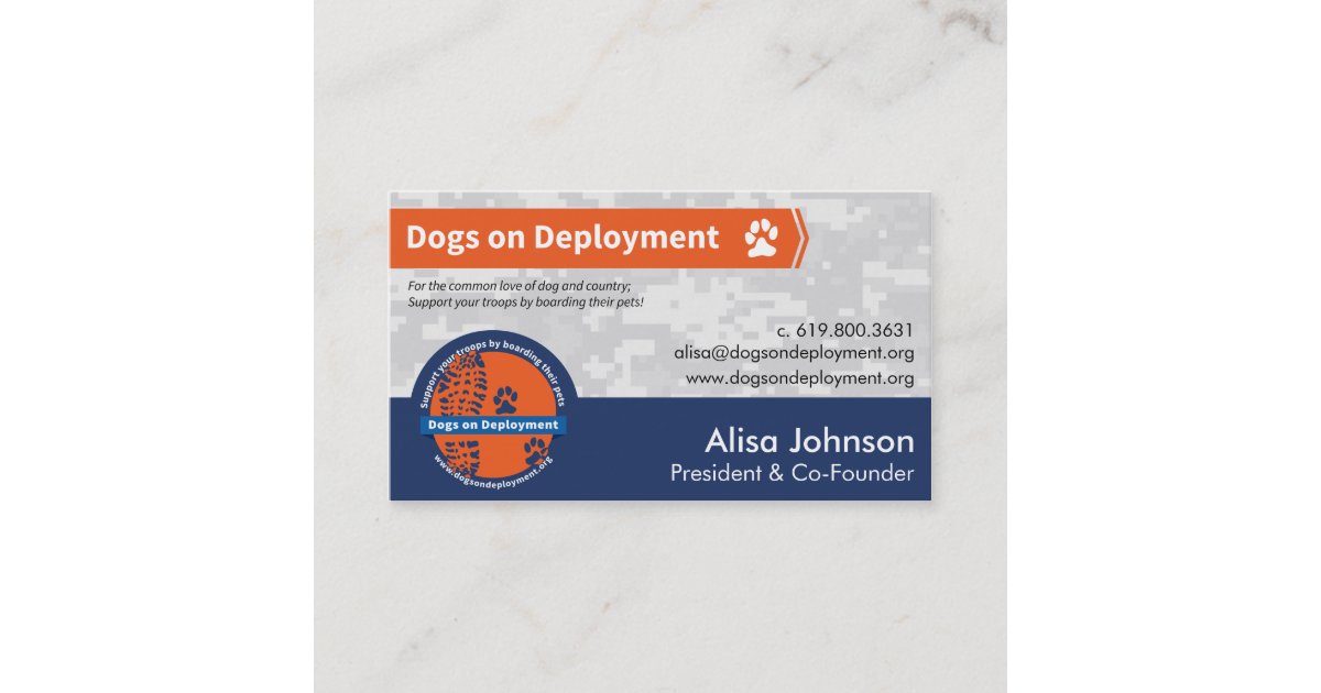 DoD Coordinator Business Cards | Zazzle