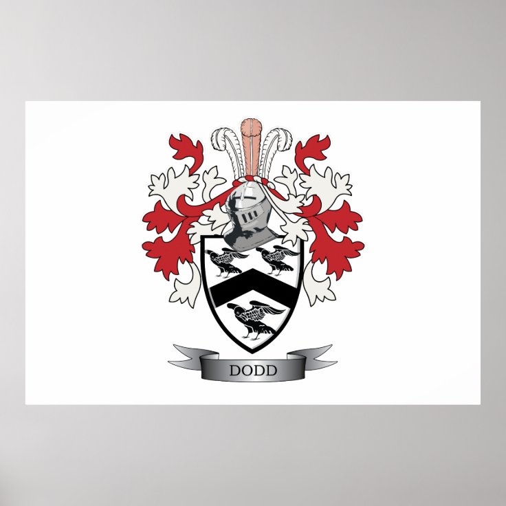 Dodd Family Crest Coat of Arms Poster | Zazzle