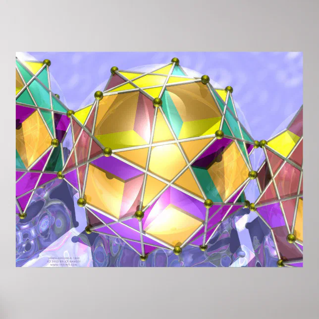 Dodecadodeca Trio by Bruce Rawles Poster | Zazzle